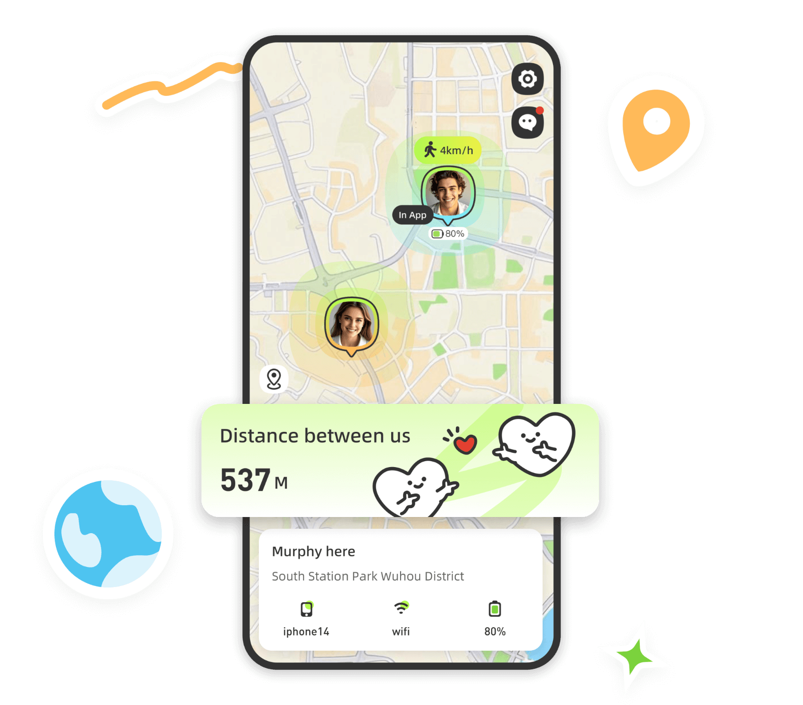 Lookus - Best Automatic Check-in & Couple GPS Tracking App